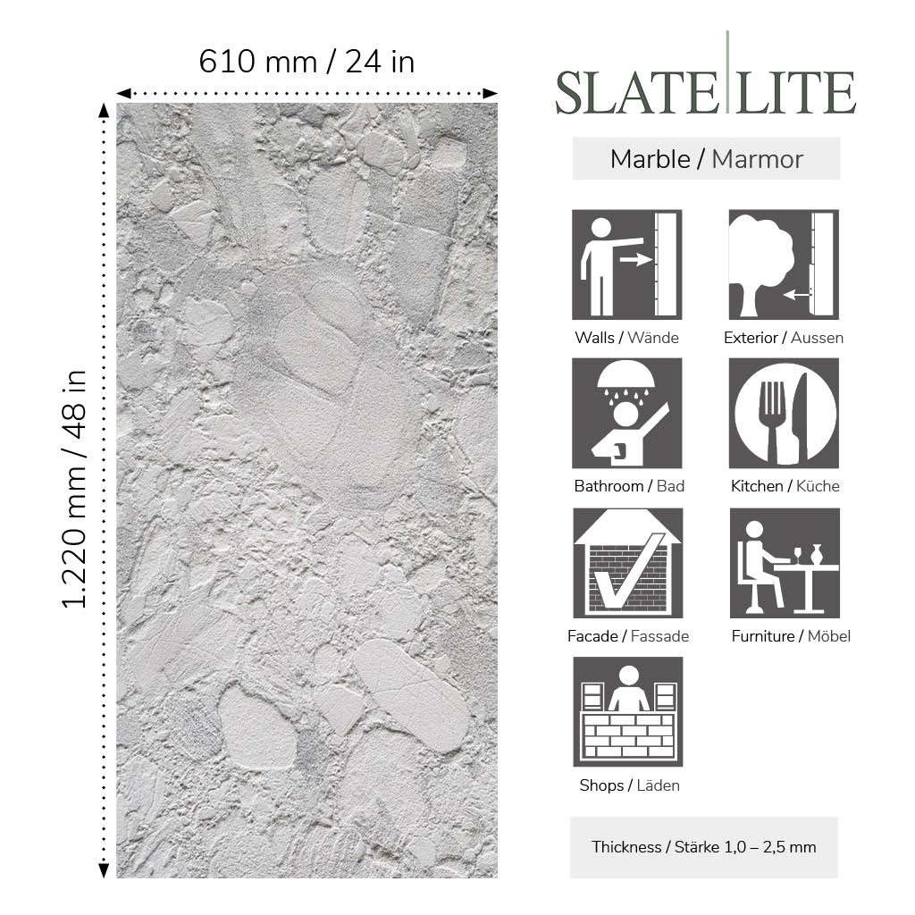 Mosaic Tile USA: Slate-Lite Pebble Beach Stone Veneer