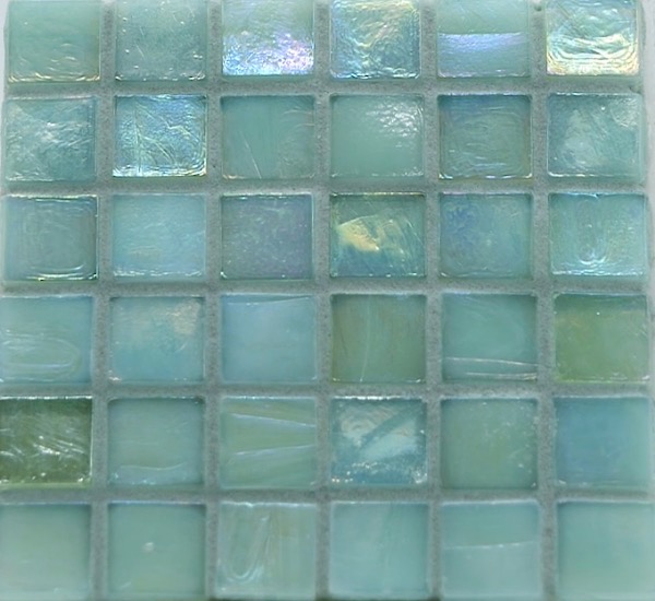 Sicis Iridium Fern 1 Glass Tile | Glass Mosaic Tiles for Pools & Interiors