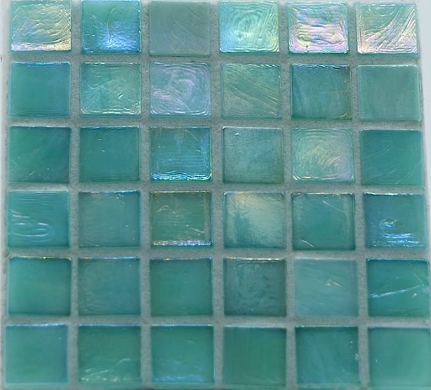 Sicis Iridium Fern 2 Glass Tile | Glass Mosaic Tiles for Pools & Interiors